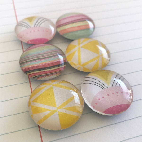 Round Glass Magnets - Etsy