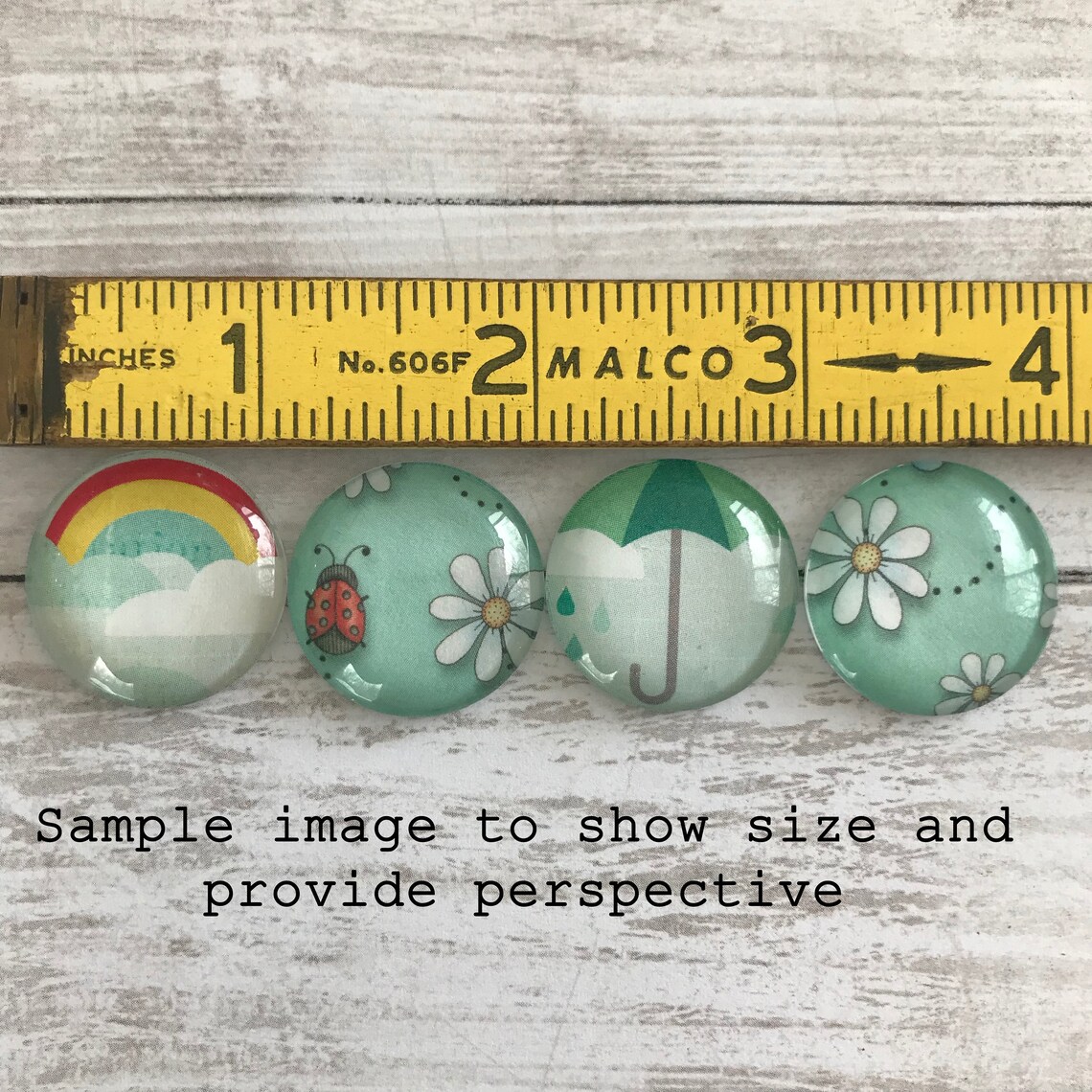 Lemon Magnets. Set of 6, 1 Inch 25mm Round Glass Magnets for Home ...