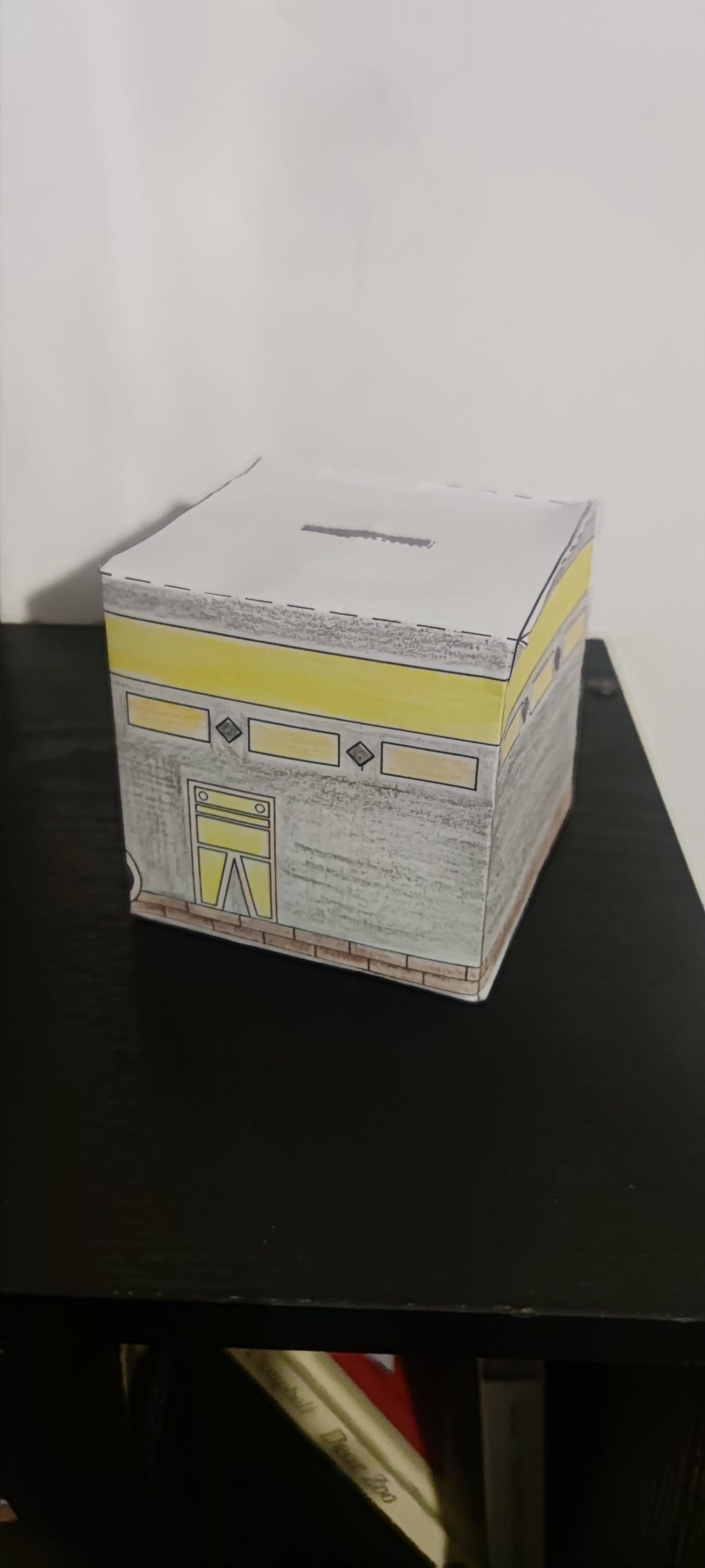 Ka'ba Sadaqah Box DIY Craft Template Kaabah Money Box A4 Digital File ...