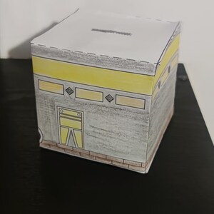 Ka'ba Sadaqah Box DIY Craft Template Kaabah Money Box A4 Digital File ...
