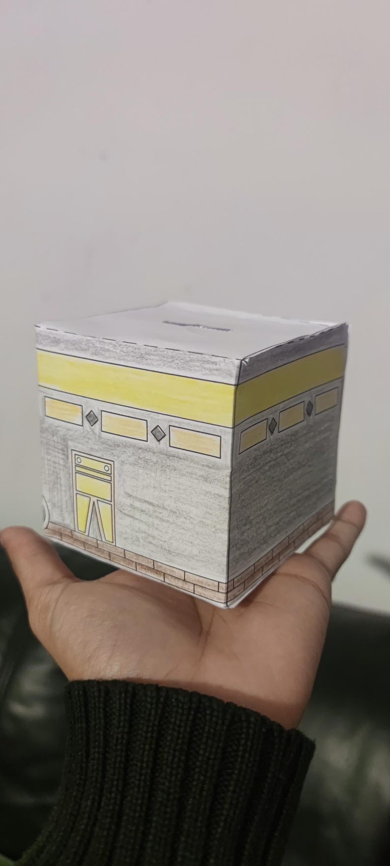 Ka'ba Sadaqah Box DIY Craft Template Kaabah Money Box A4 Digital File ...