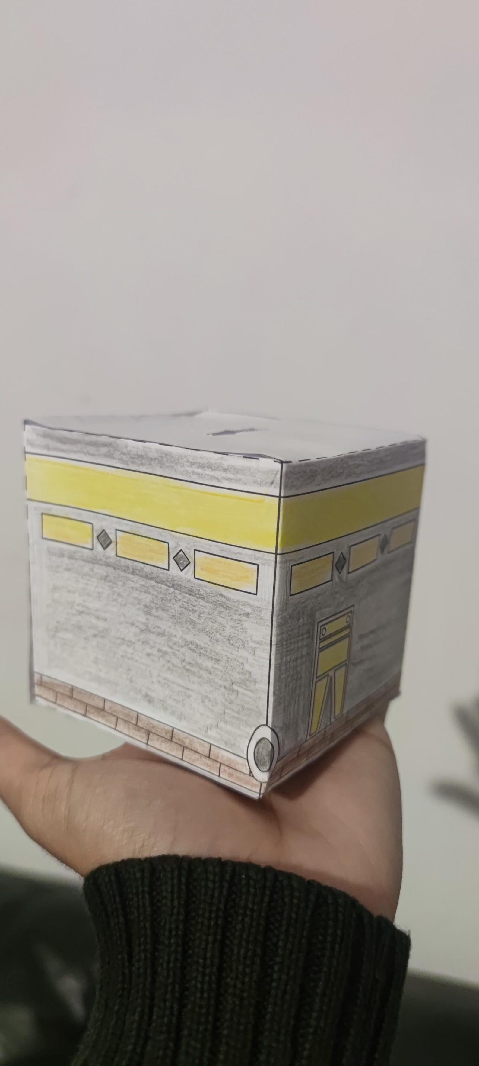 Ka'ba Sadaqah Box DIY Craft Template Kaabah Money Box A4 Digital File ...