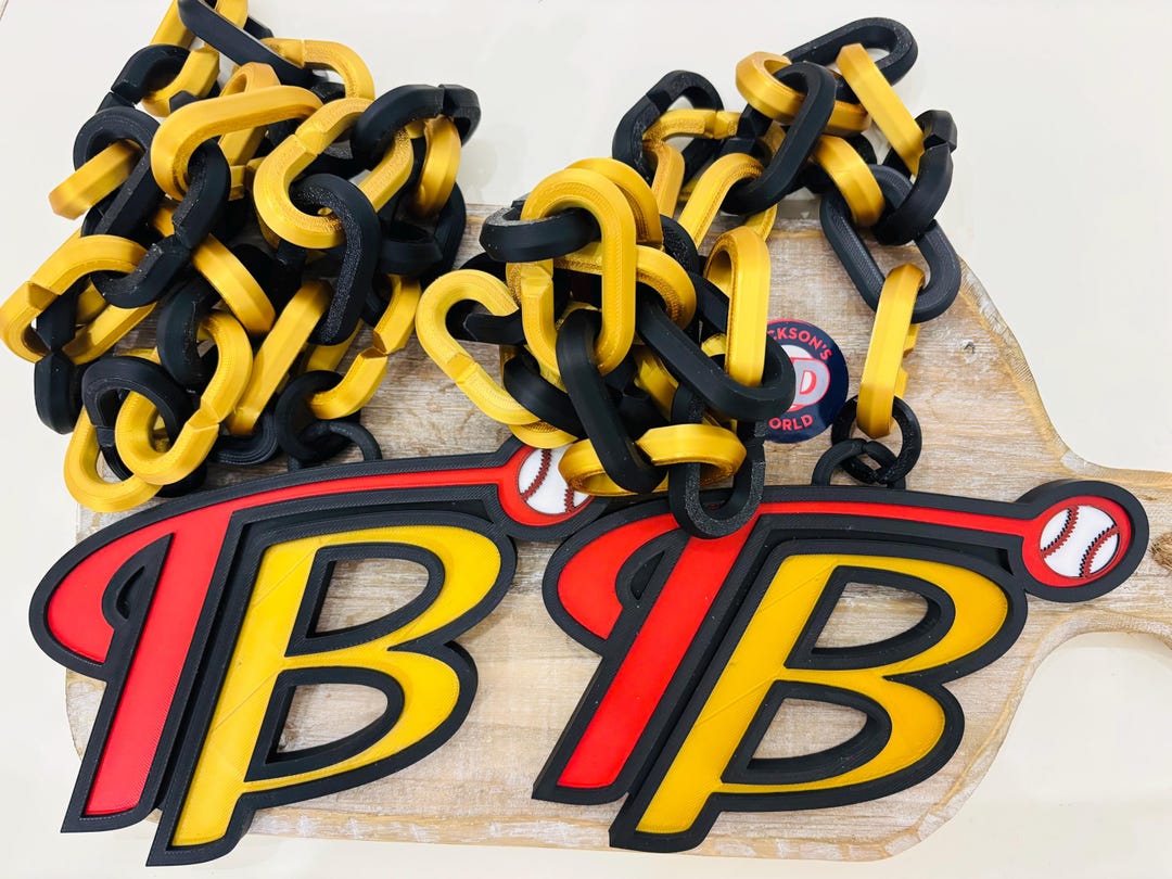 3D Printed Hype Chains! Large Logo Chains / MVP Chains for Sports ...