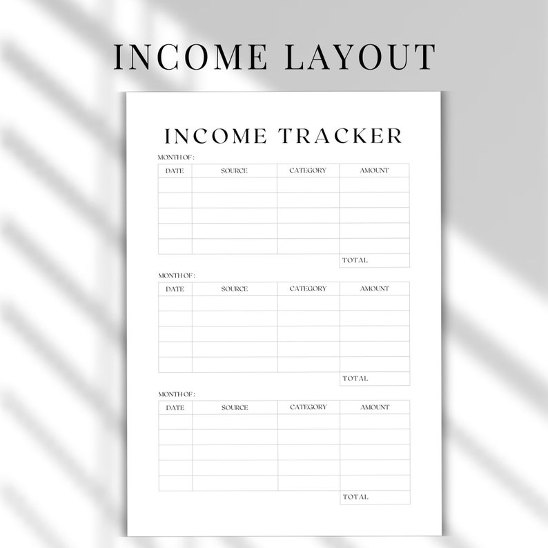 Monthly Budget Planner Printable Financial Journal Monthly Budget Sheet ...