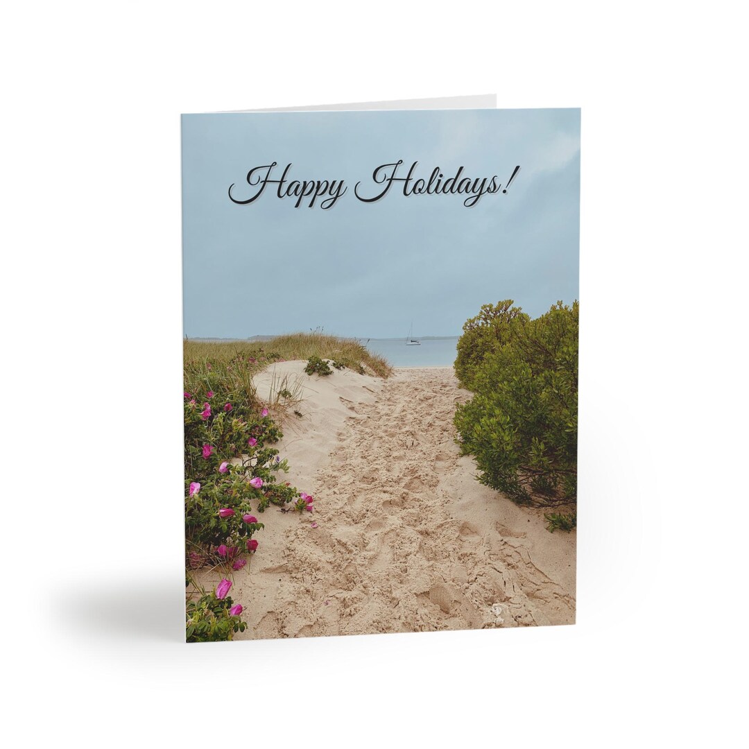 Personalized Cape Cod New England Holiday Cards 8, 16, and 24 Pcs Beach ...