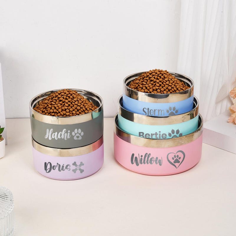 Custom Dog Bowls - Etsy