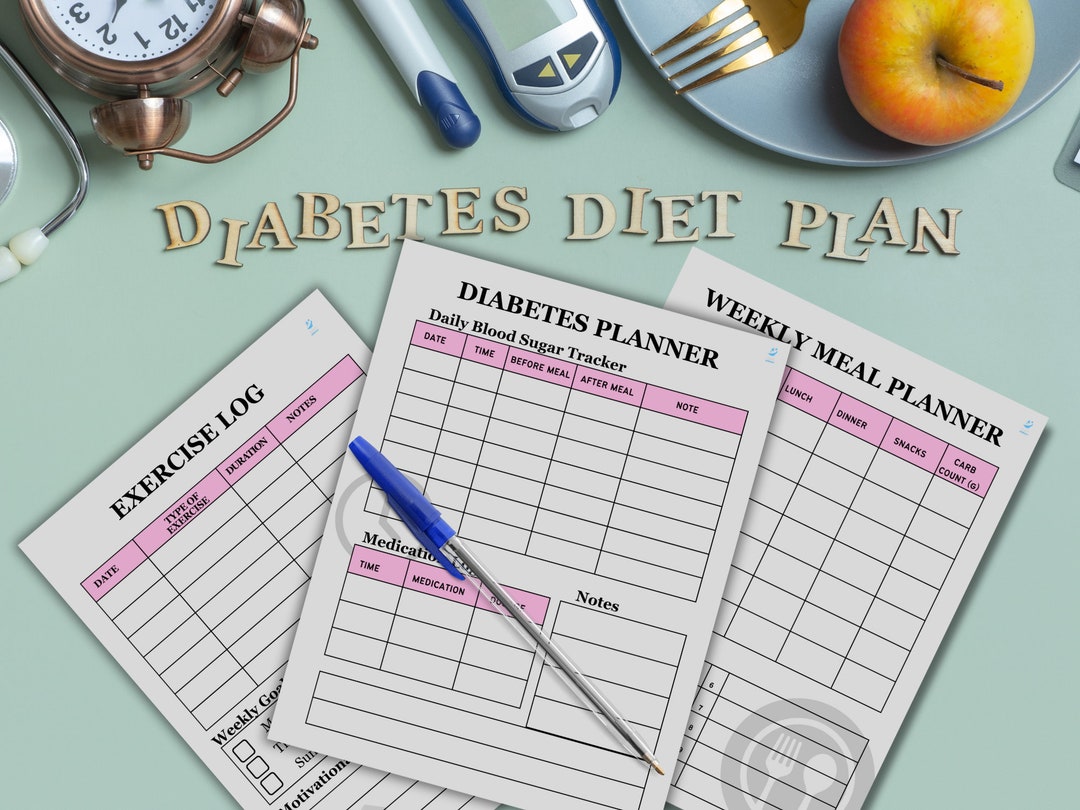Diabetes Planner, Track Blood Sugar, Diet, Medication, Health ...