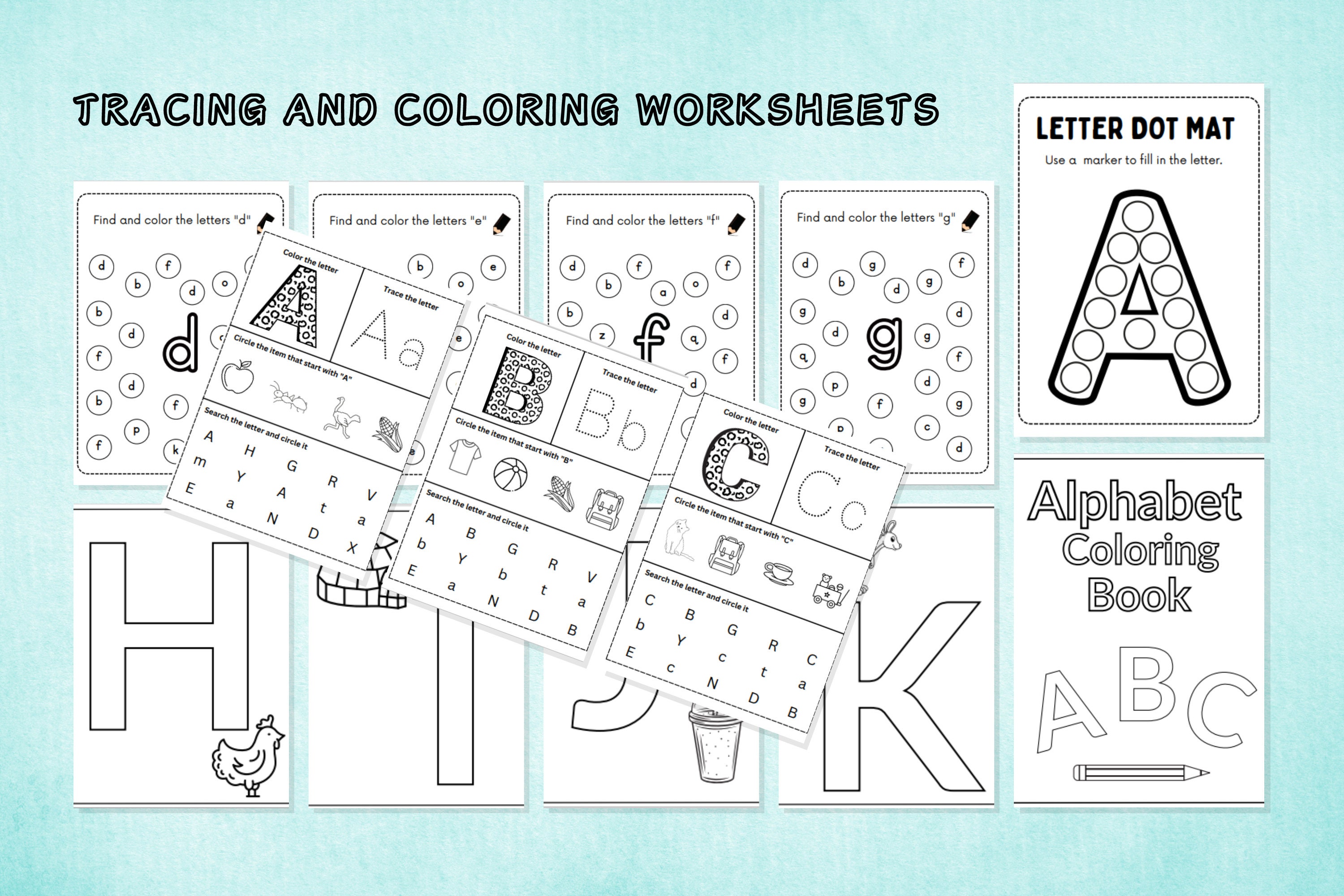 Letter of the Week Worksheets Printable Preschool Curriculum Alphabet ...