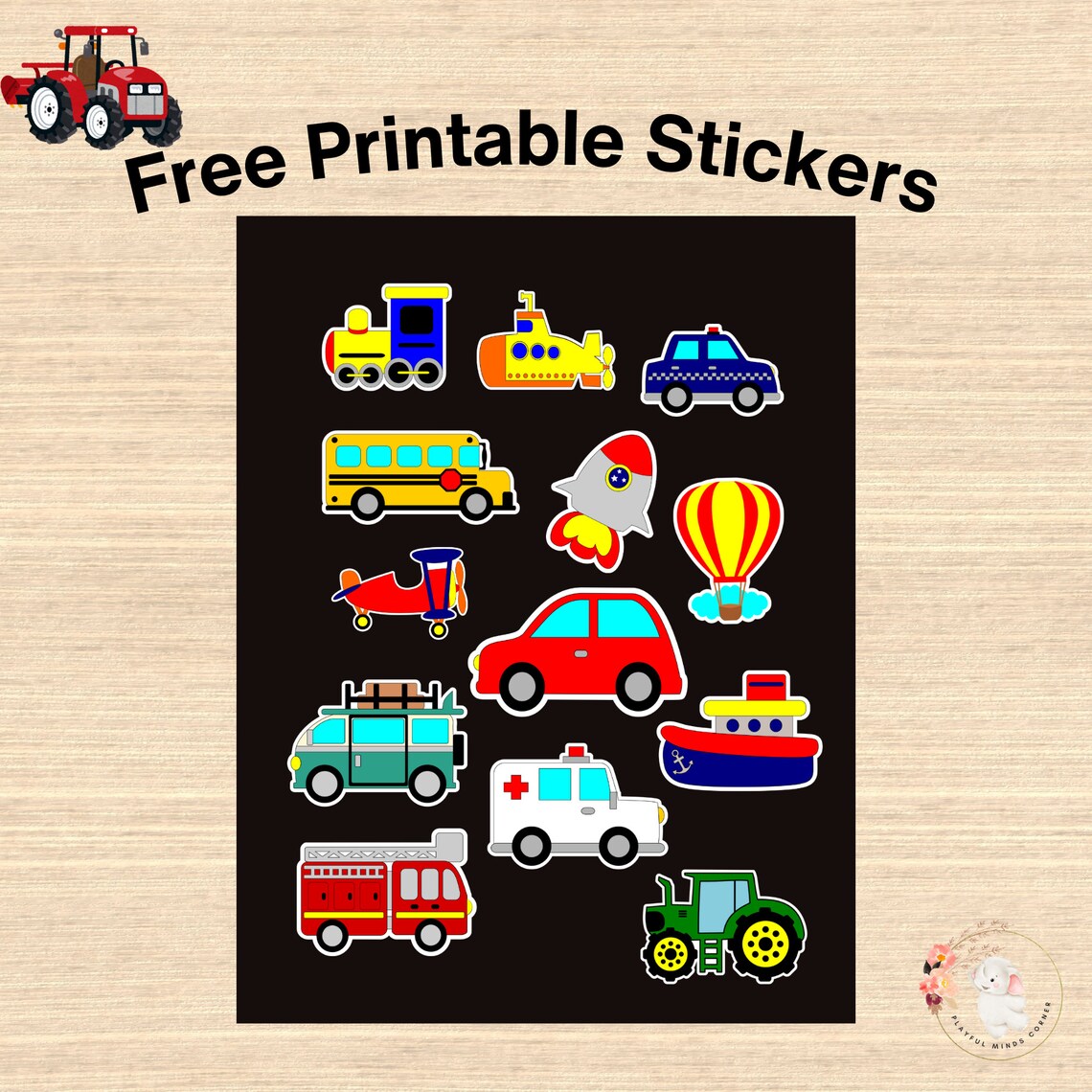 Transportation Flashcards, Pdf Printable Flashcards, Preschool Toddler ...