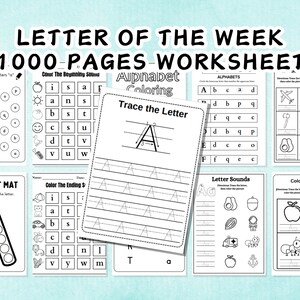 Letter of the Week Worksheets Printable Preschool Curriculum Alphabet ...