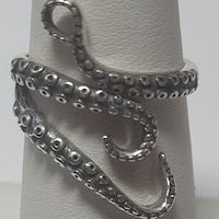 Tentacle Octopus Starfish Ring for Men Made of Sterling Silver 925 ...