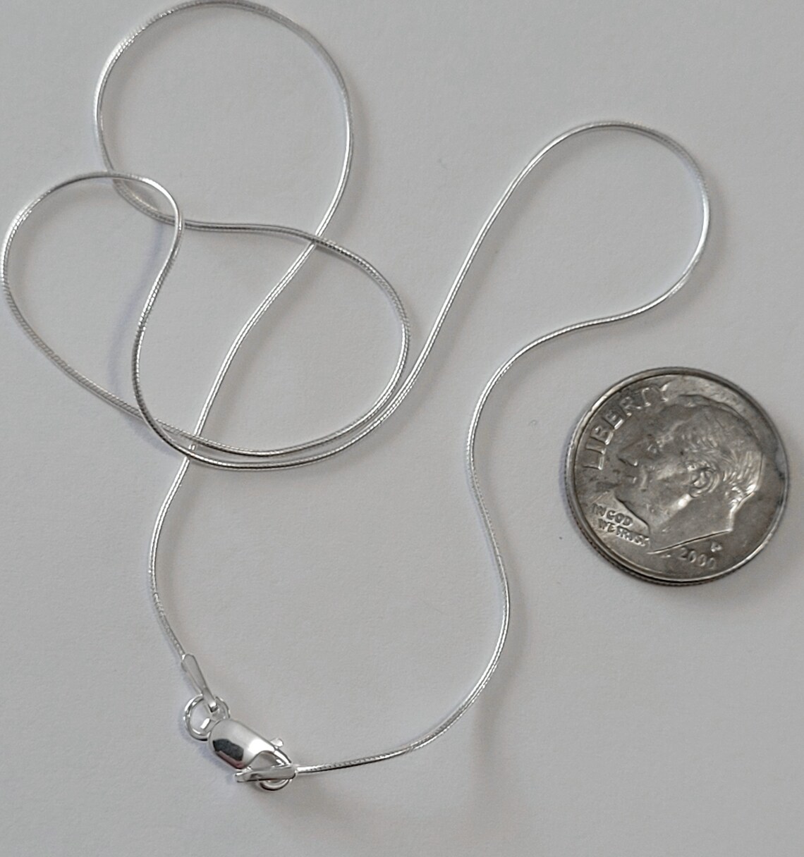 14 Inch Snake Sterling Silver Snake Chain 16 Inches New - Etsy