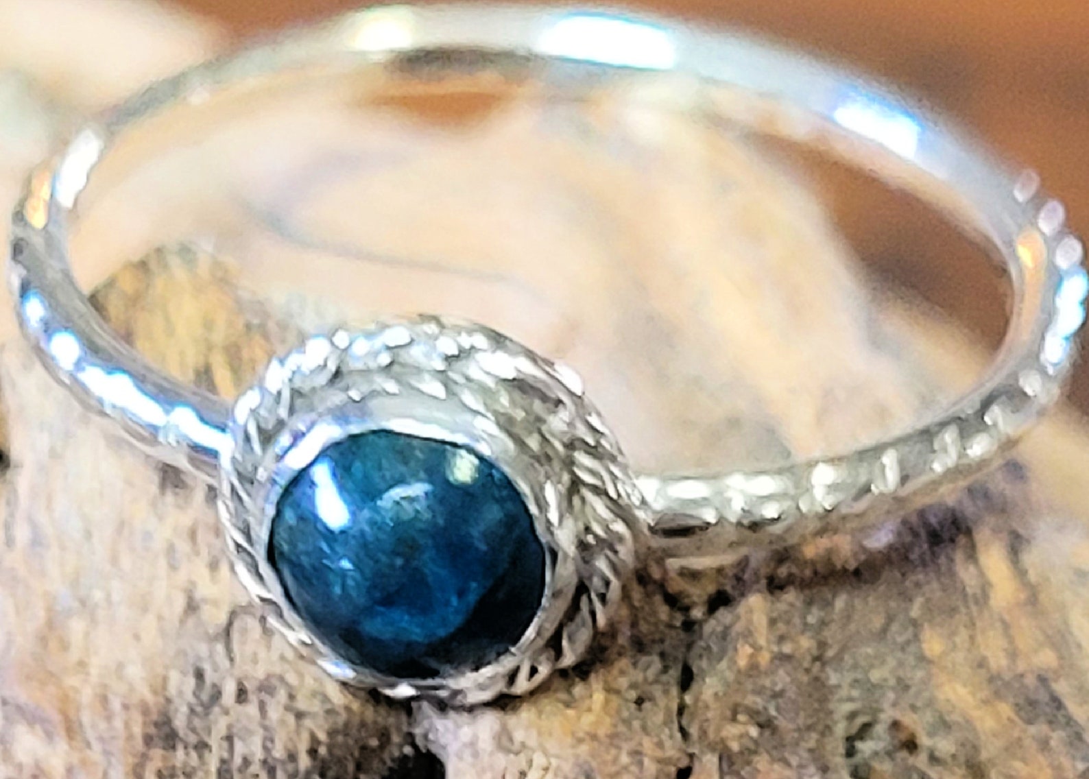 Dainty Genuine Apatite Sterling Silver Ring New Vintage Wholesale - Etsy