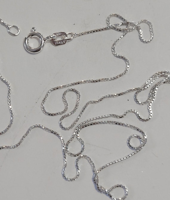 30 Inch Box Sterling Silver Fine Box Chain 20 Inches New - Etsy