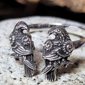 Raven Sterling Silver Ring New Vintage Crow - Etsy