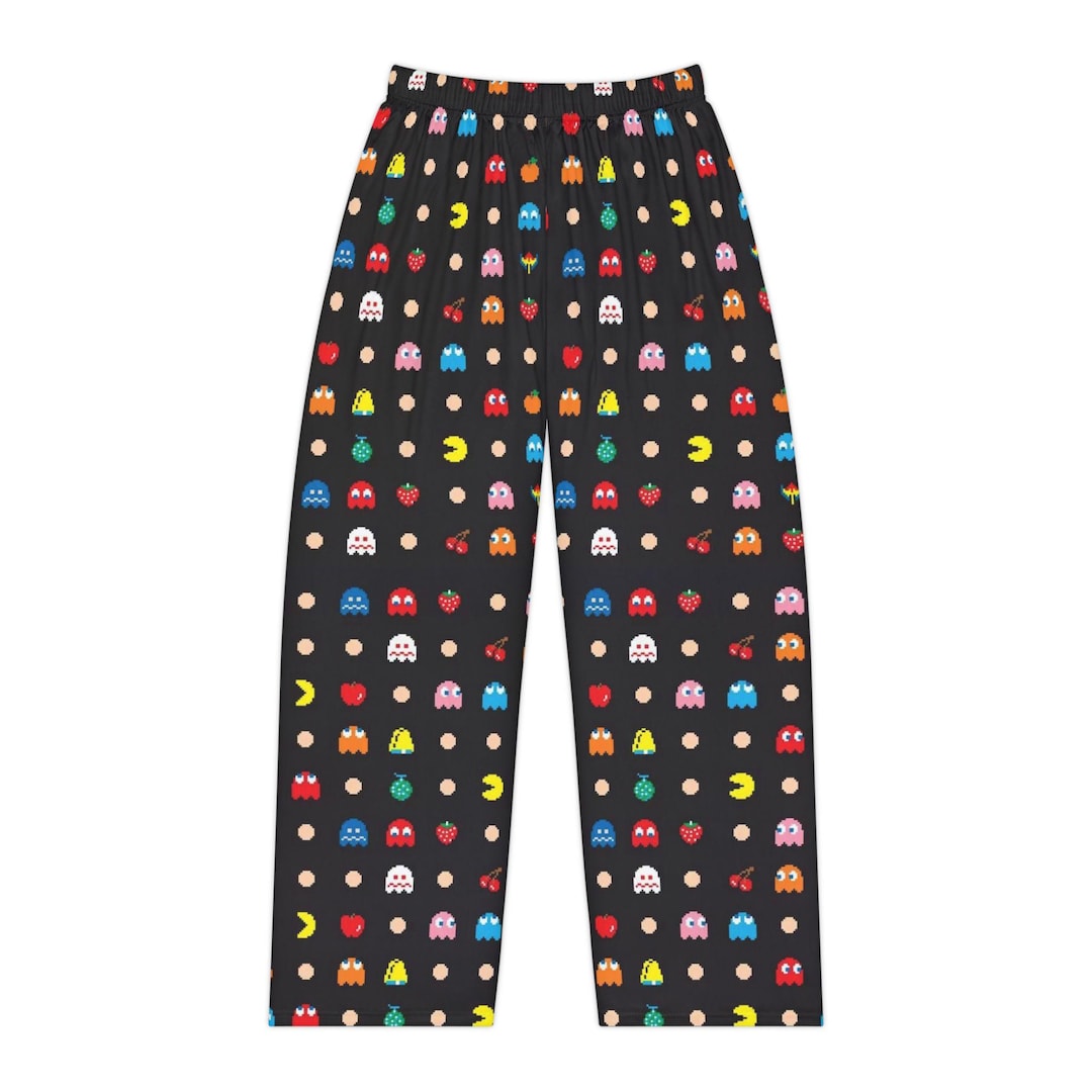 Pac-man Pajama Pants, Video Game Lounge Sleepwear, Retro Gaming ...