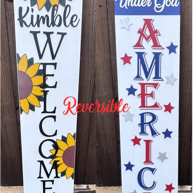 Reversible Porch Sign - Etsy