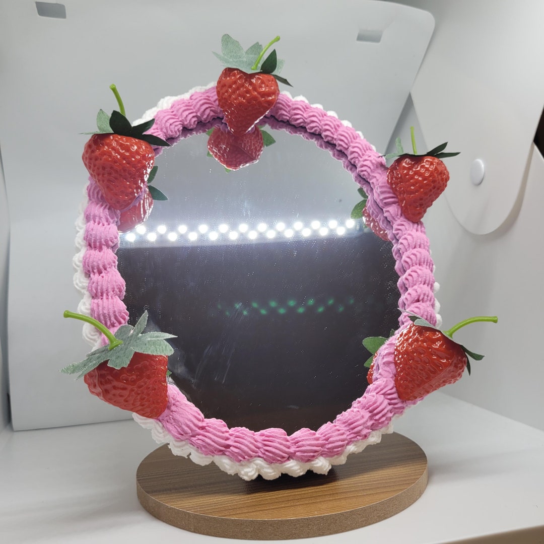 Strawberry Shortcake Mirror, Cake Strawberry Mirror, Strawberry ...