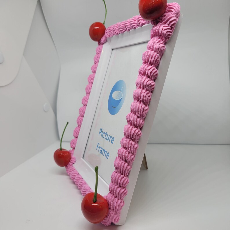Cherry Pink Picture Frame, Cherry Picture Frame, Pink Frosting Picture ...