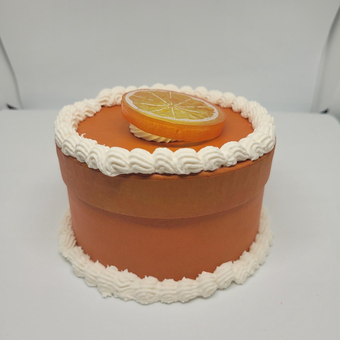 Small Orange Cake Box, Fake Cake Orange Fruit, Orange Fruit Cake Box - Etsy
