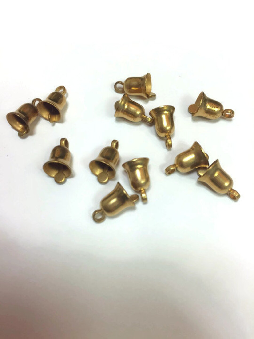 Small Solid Brass Liberty Bells Little Bells Tiny Bells - Non Ringing ...