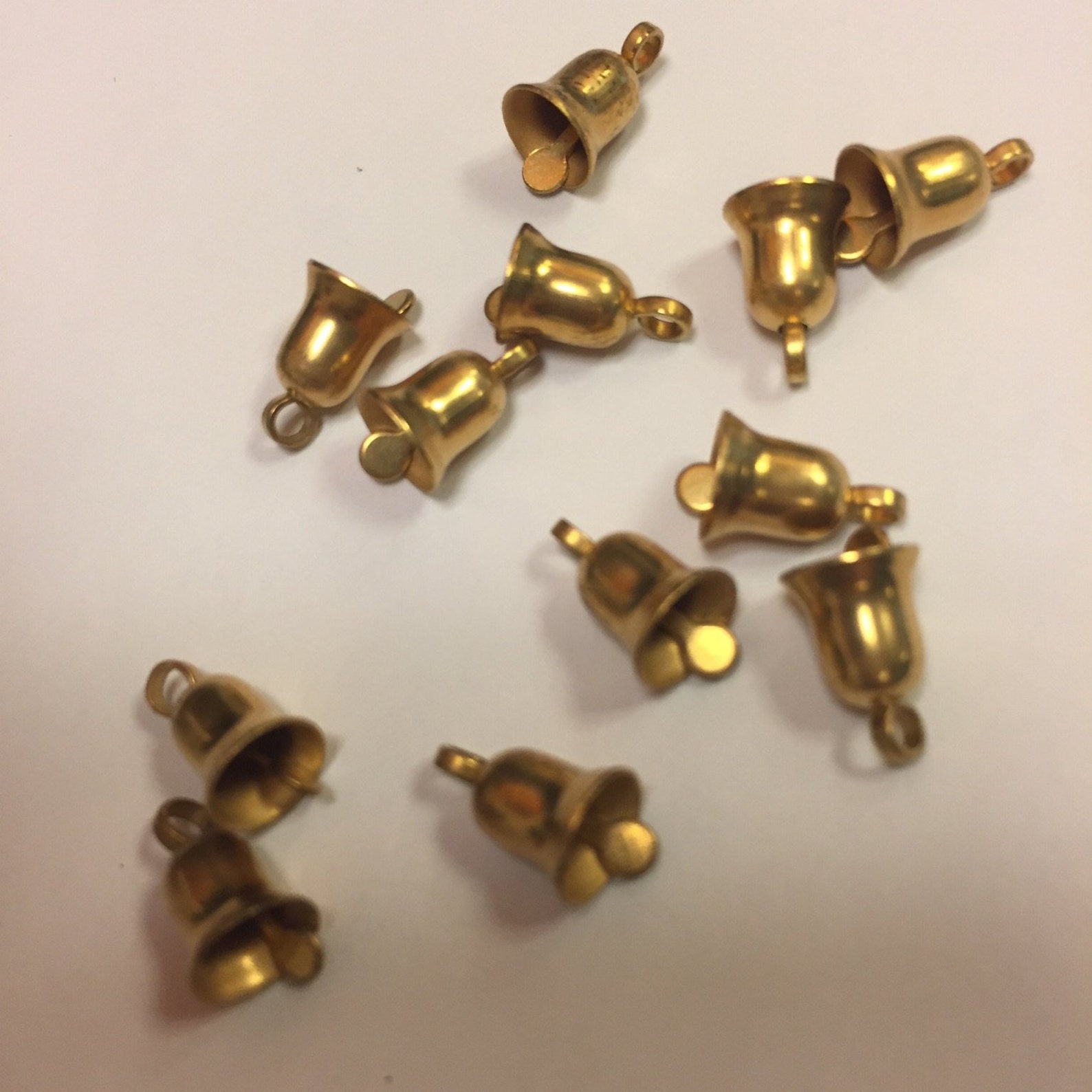 Small Solid Brass Liberty Bells Little Bells Tiny Bells Lot | Etsy
