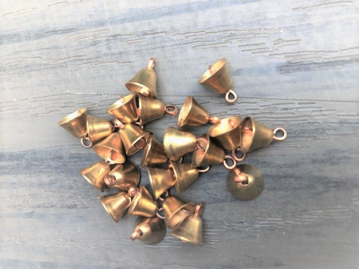 Small Solid Brass Bells Little Bells Tiny Bell Lot of 24 - Etsy