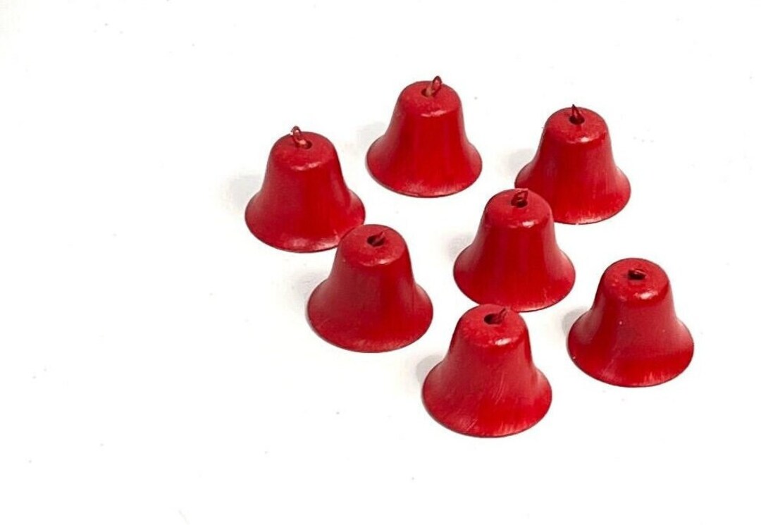 Bell Liberty Style BRIGHT RED Metal Lightweight Bell- 1" Size - Lot of ...