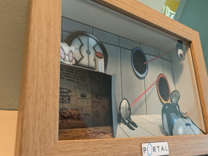 Portal Shadow Box 3D Diorama - Etsy