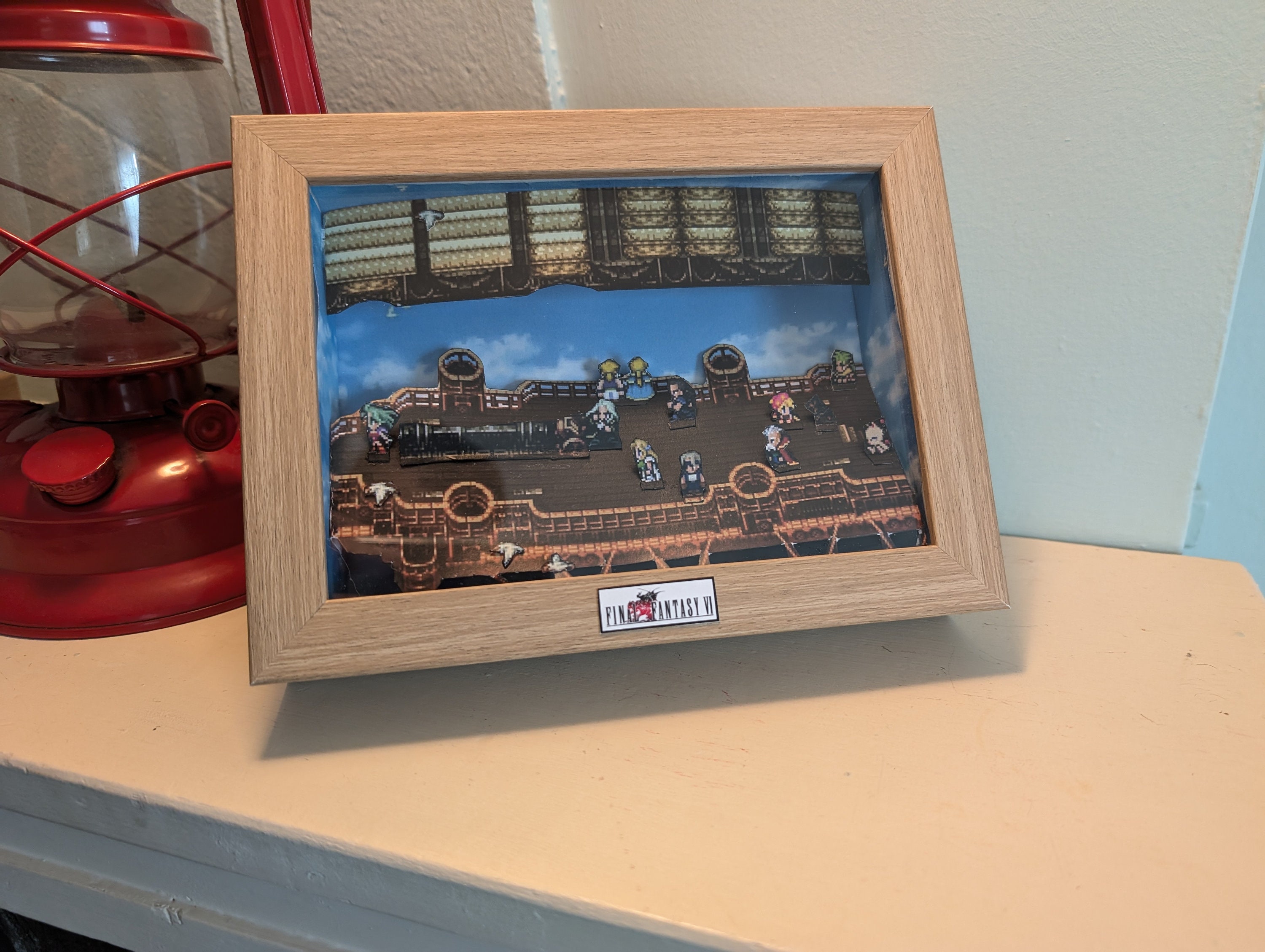 Final Fantasy VI Airship Shadow Box 3D Diorama - Etsy