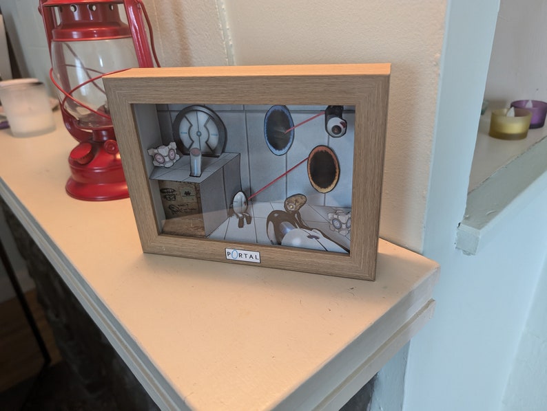 Portal Shadow Box 3D Diorama - Etsy