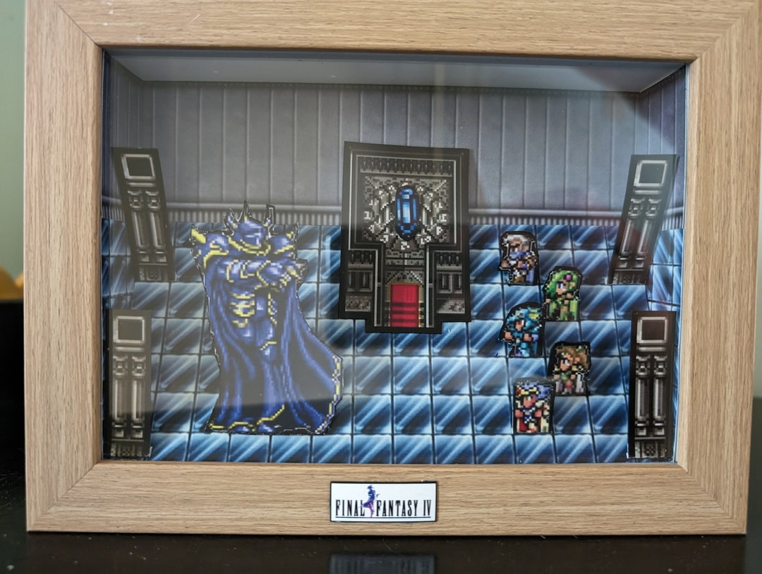 Final Fantasy IV Crystal Shadow Box 3D Diorama - Etsy