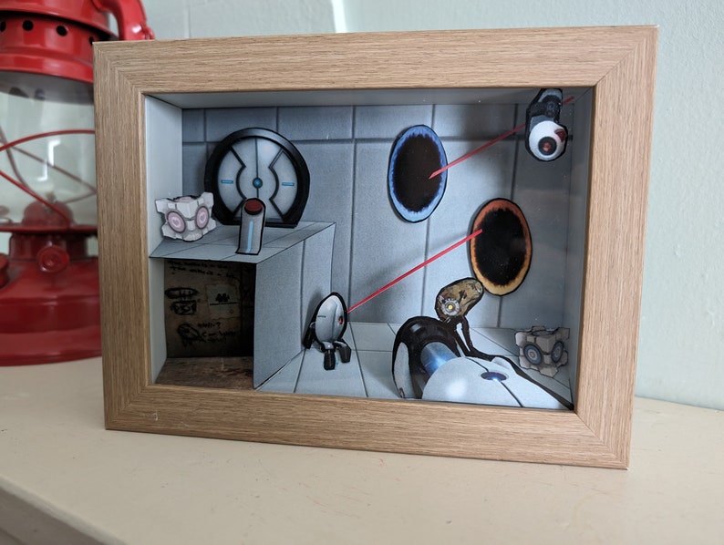 Portal Shadow Box 3D Diorama - Etsy