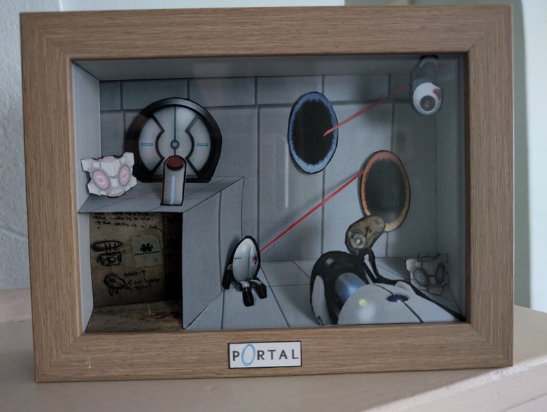Portal Shadow Box 3D Diorama - Etsy