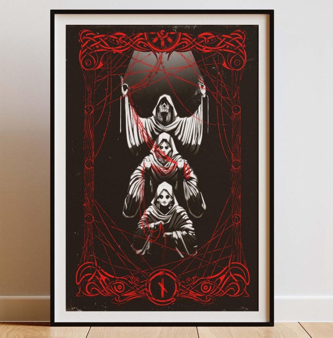 A3/A4 Print of the Norns, the Deities of Fate - Etsy