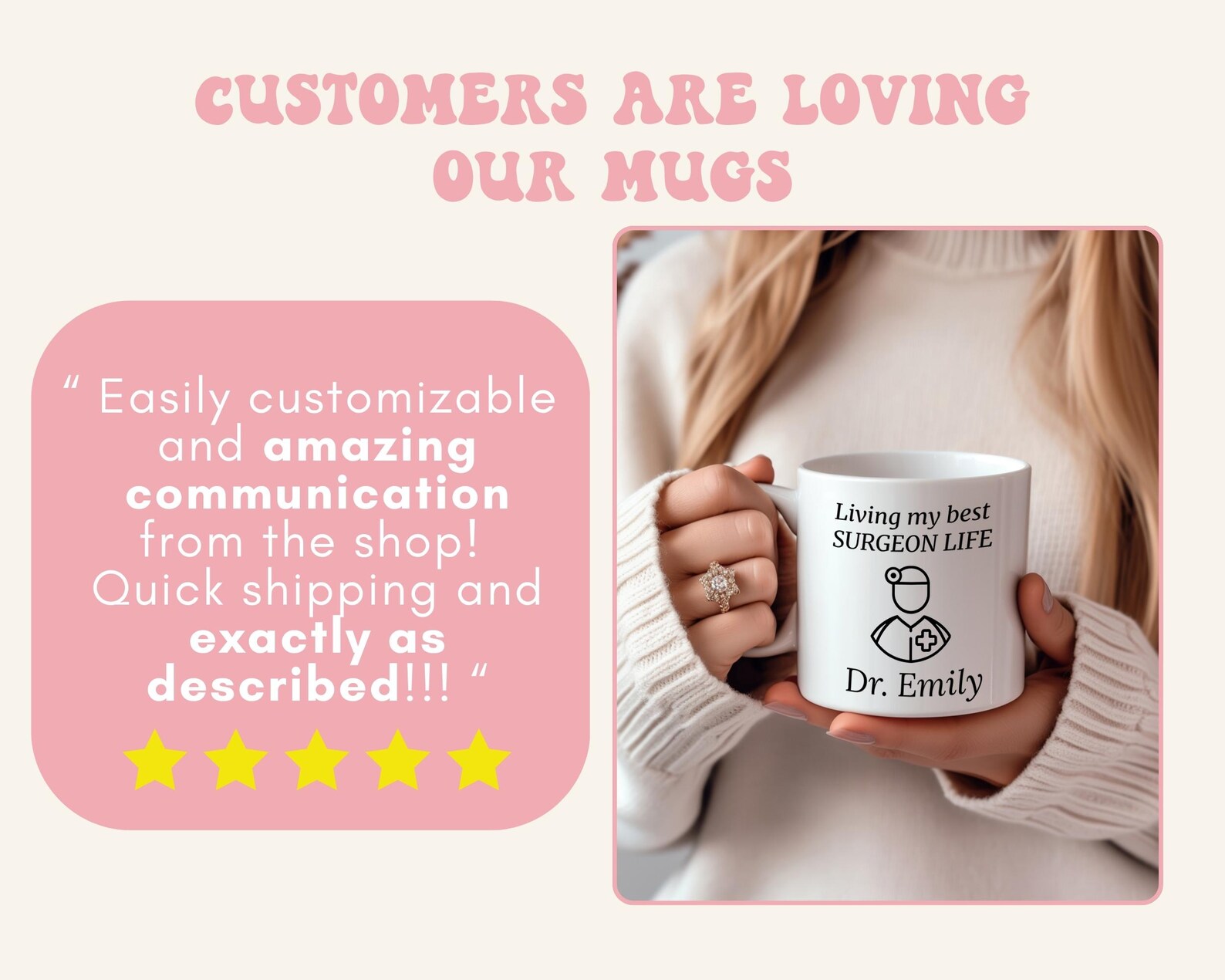 Living My Best Surgeon Life Mug, Custom Surgeon Gift, Personalized ...