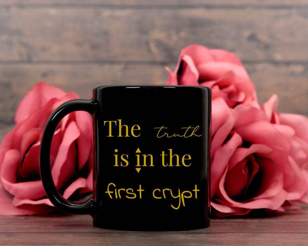 First Crypt Truth Mug Occult Coffee Cup Templar Mystery Glyph Secret ...