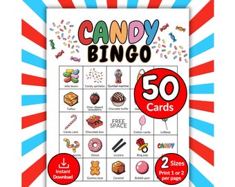 Halloween Candy Bingo - Etsy