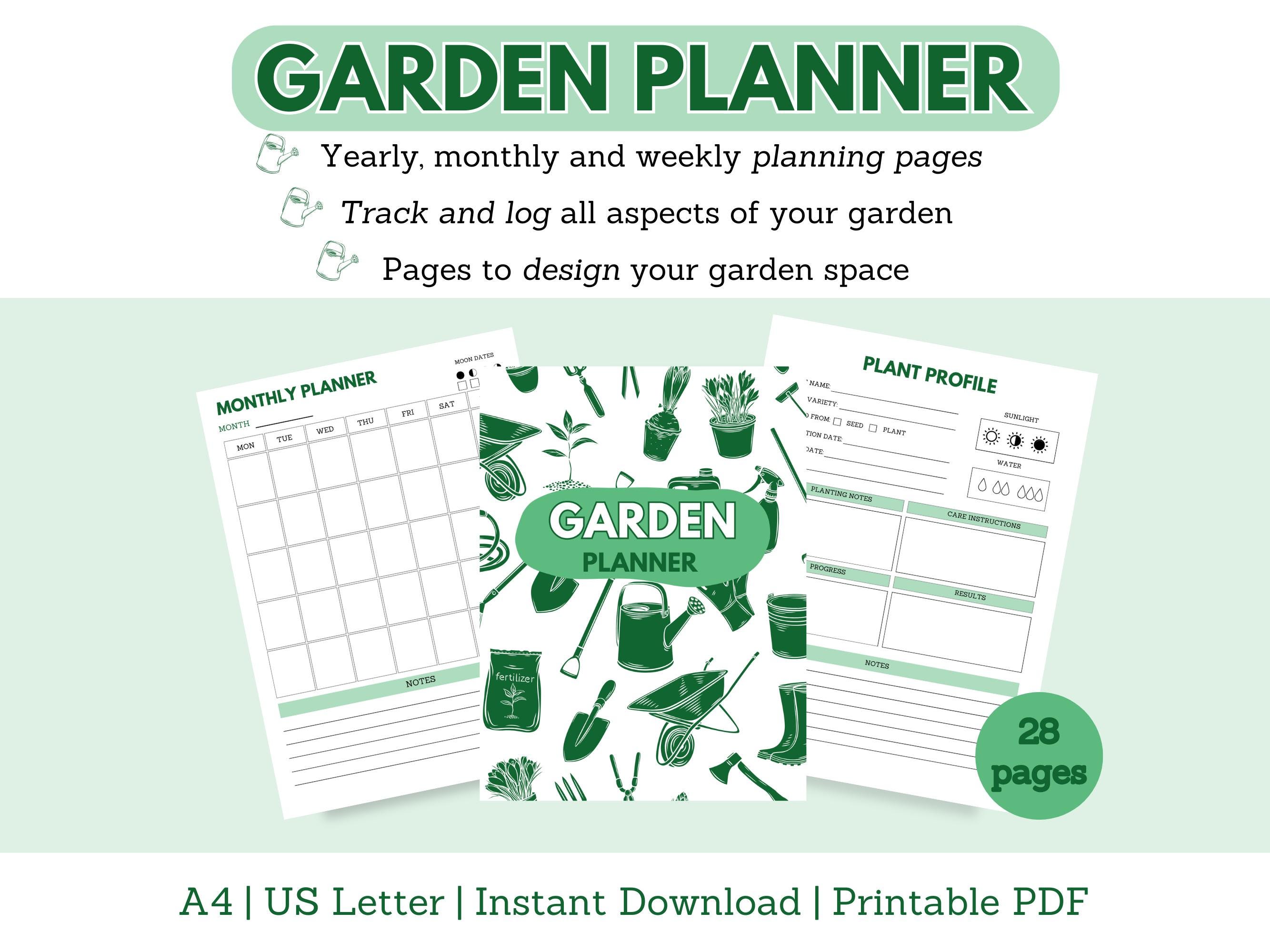 Garden Planner, Printable Gardening Planner, Gardening Organizer ...