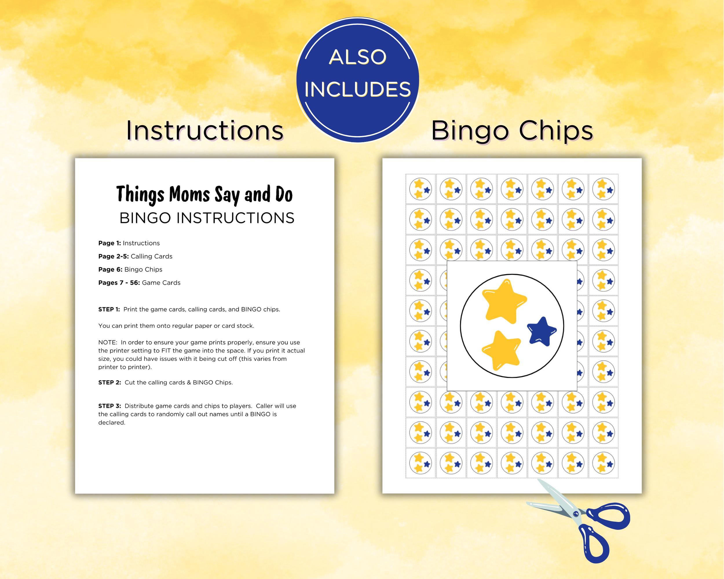 Father's Day Bingo Game, 50 Printable Bingo Card Set of Things Dads Say ...