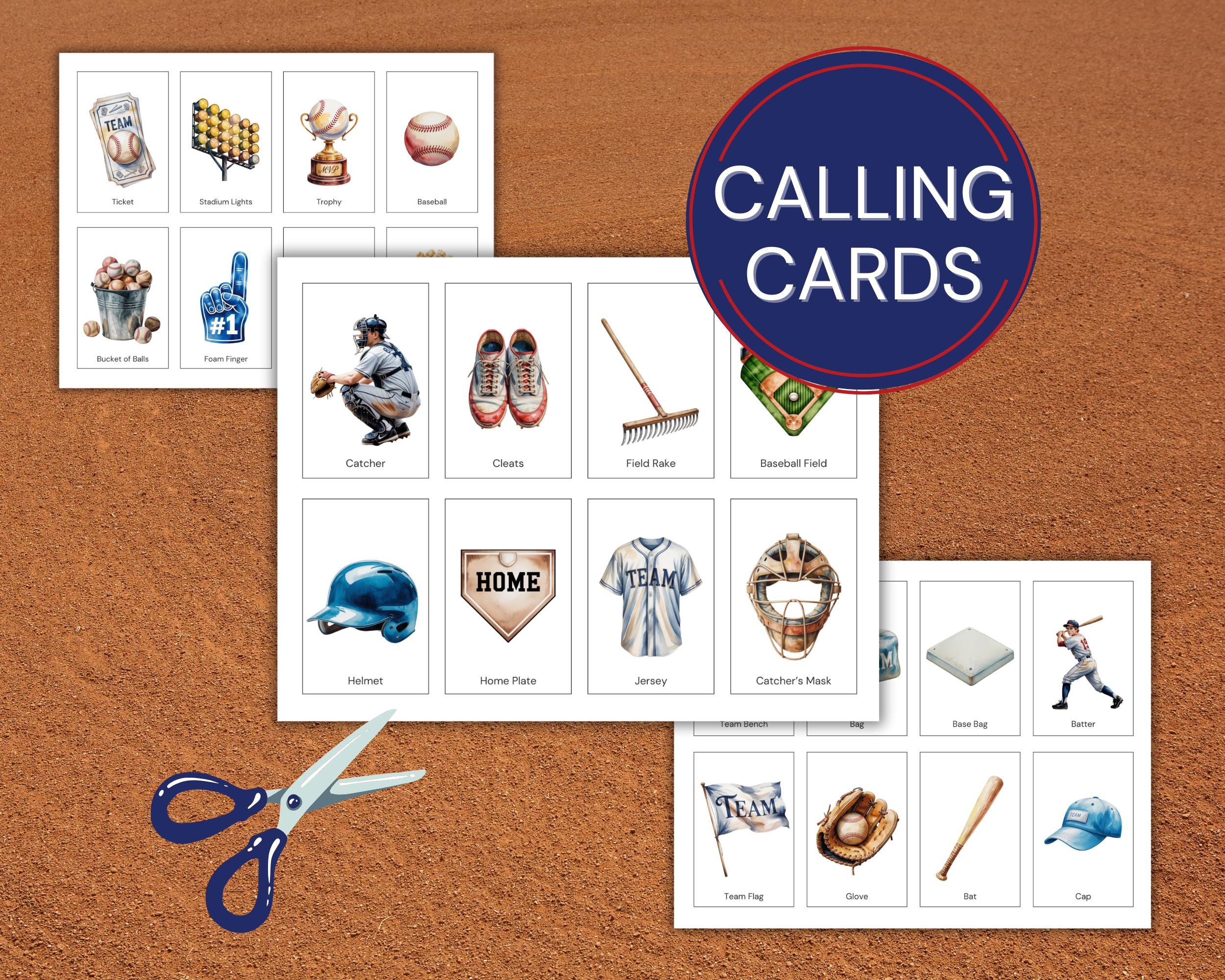 Baseball Bingo Game, 50 Printable Baseball Bingo Cards, Baseball Party ...