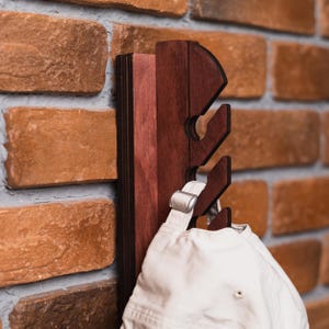 Wooden Hat Rack for Wall, Baseball Cap Rack, Cap Display, Cap Storage ...