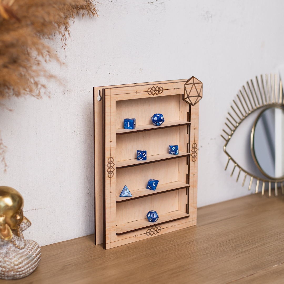 Dice Holder Dnd, Dice Storage Box, Dice Display Shelf, Dice Wall ...