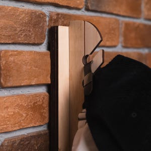 Wooden Hat Rack for Wall, Baseball Cap Rack, Cap Display, Cap Storage ...