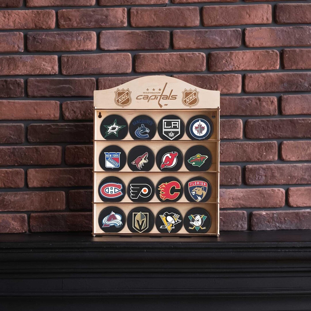Hockey Puck Wall Display, Hockey Puck Shelf, Hockey Puck Holder, Hockey ...