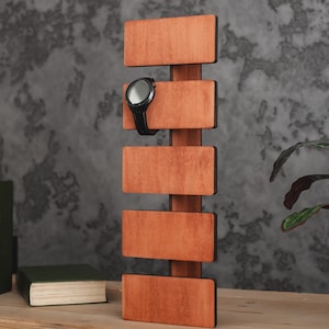 Wood Watch Stand, Watch Wall Display, Watch Organizer for Man, Watch ...