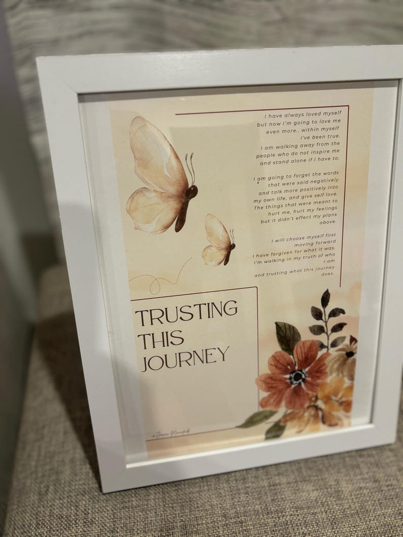 Trusting This Journey Poem (digital Print) Inspirational Poem (instant ...