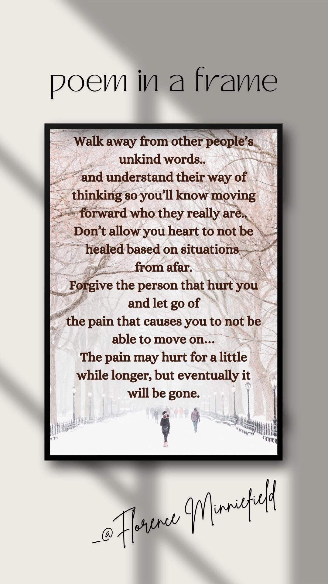 Forgiveness Poem poem in a Frame Customized Poems for a Frame - Etsy UK
