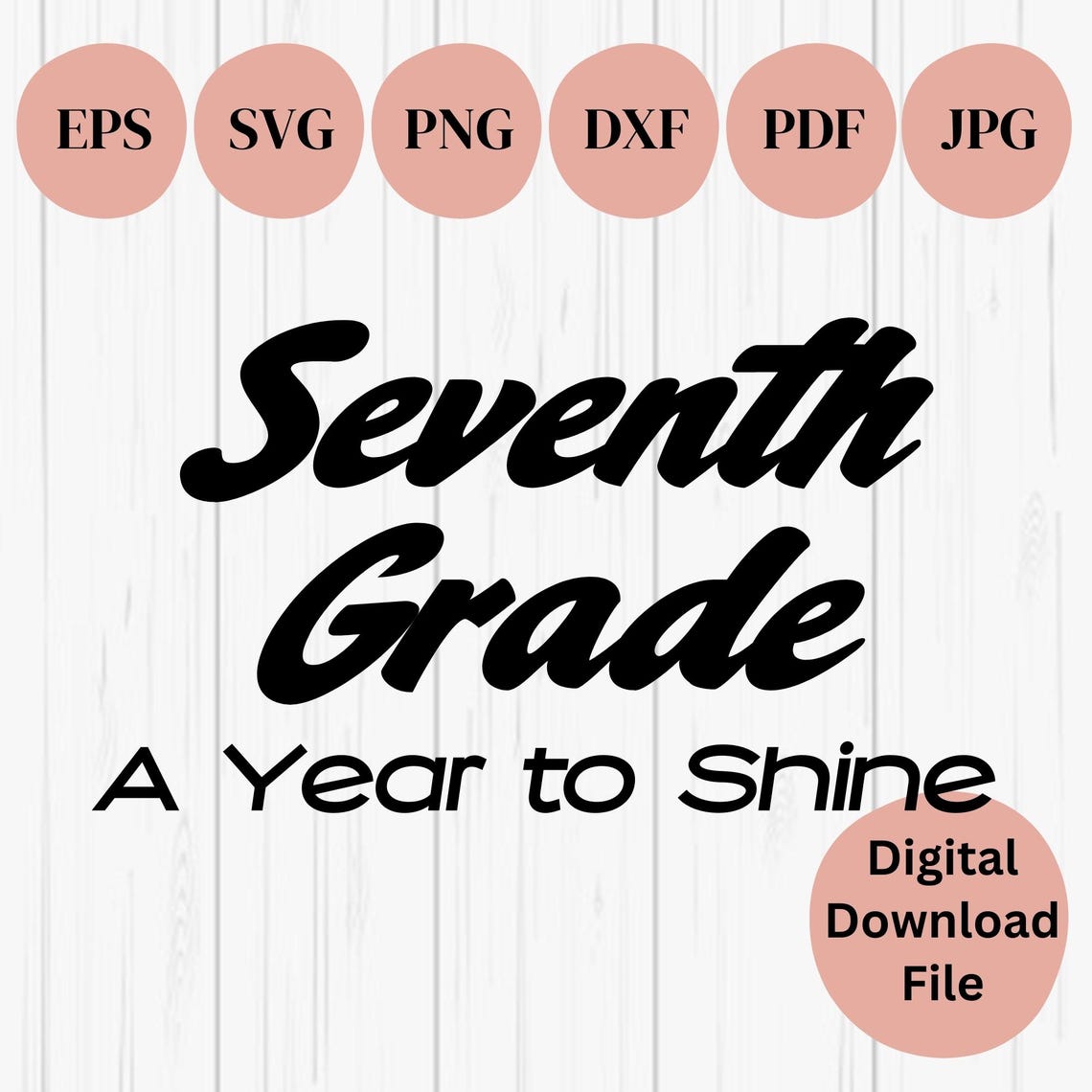 Seventh Grade SVG, 7th Grade Svg, 7th Grade PNG, 7th Grade Digital File ...