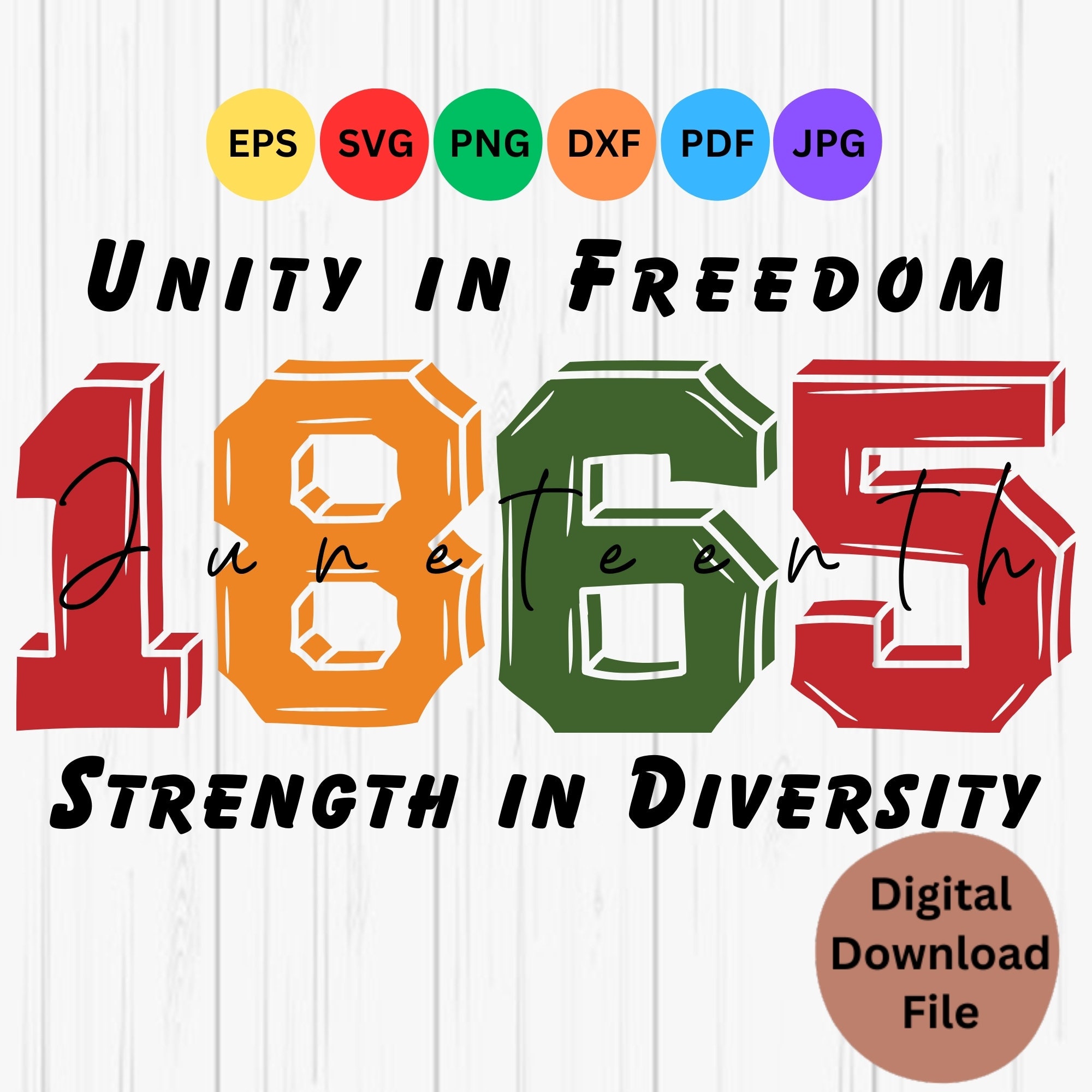 Juneteenth SVG Bundle, Juneteenth PNG Bundle, Juneteenth Digital File ...